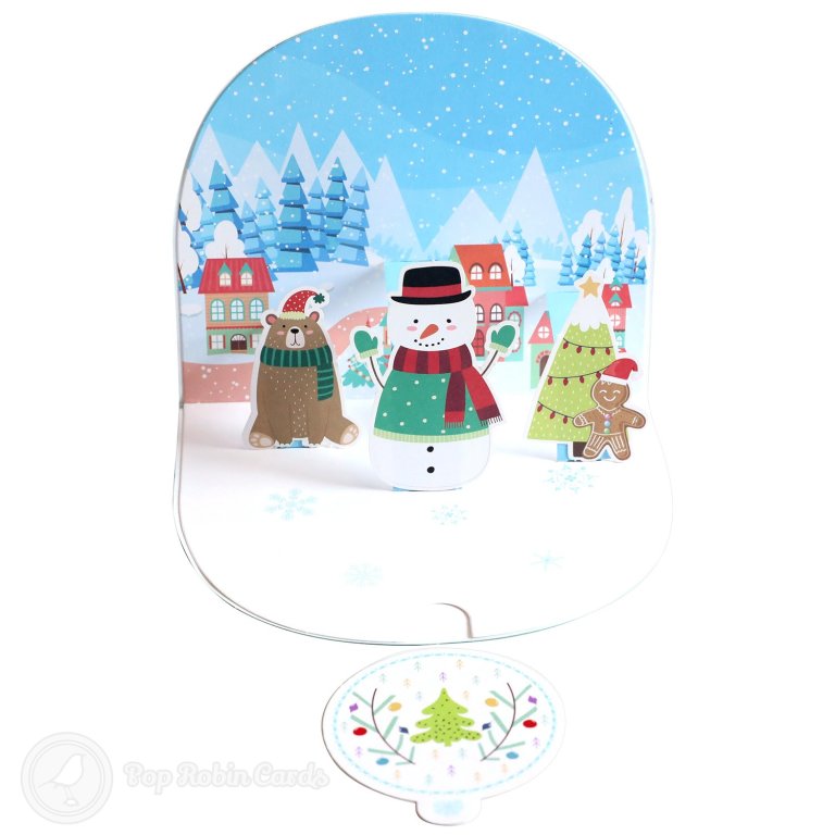 Pop Up Snowman Cards | 3D Pop Up Cards | Pop Robin Cards UK