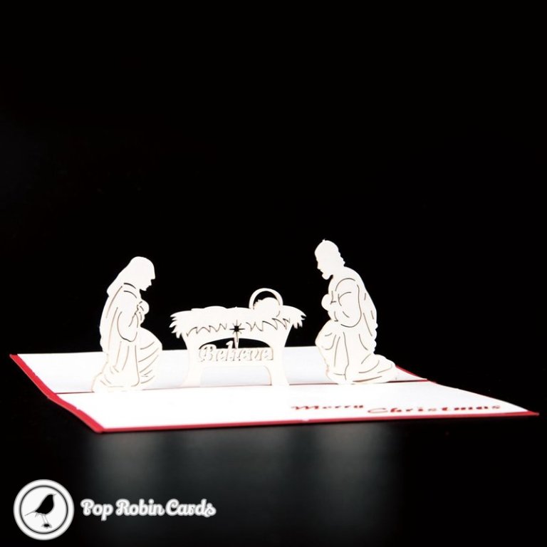 Nativity Christmas Cards | 3D Pop Up Cards