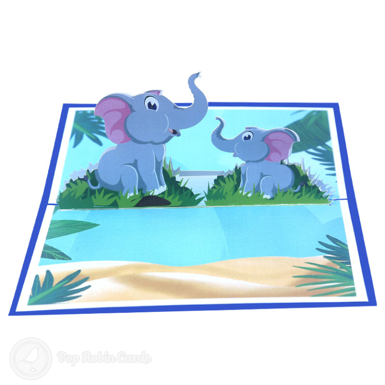 Pop Up Elephant Cards | 3D Pop Up Cards | Pop Robin Cards UK