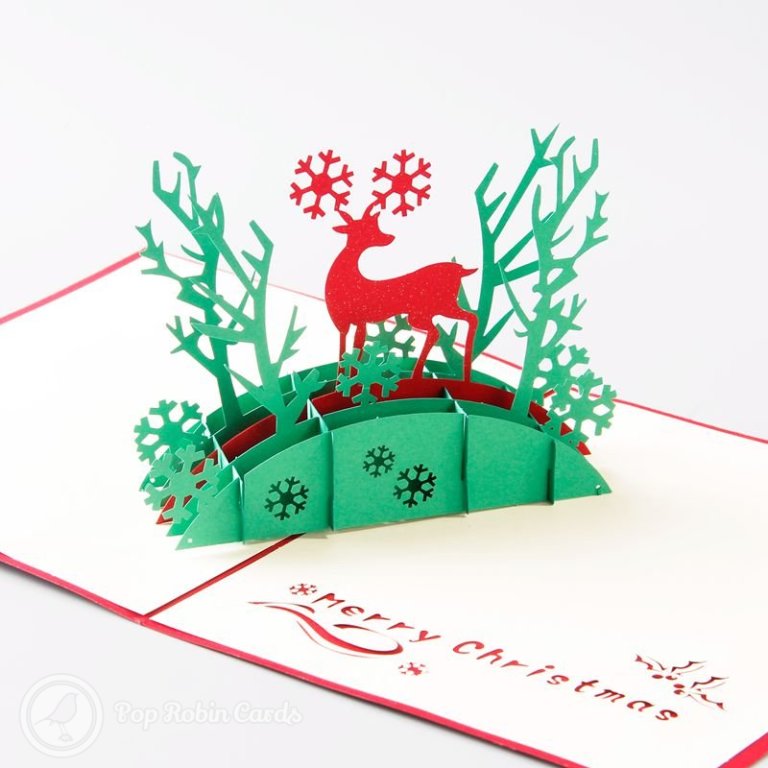 Pop Up Christmas Cards | 3D Pop Up Cards