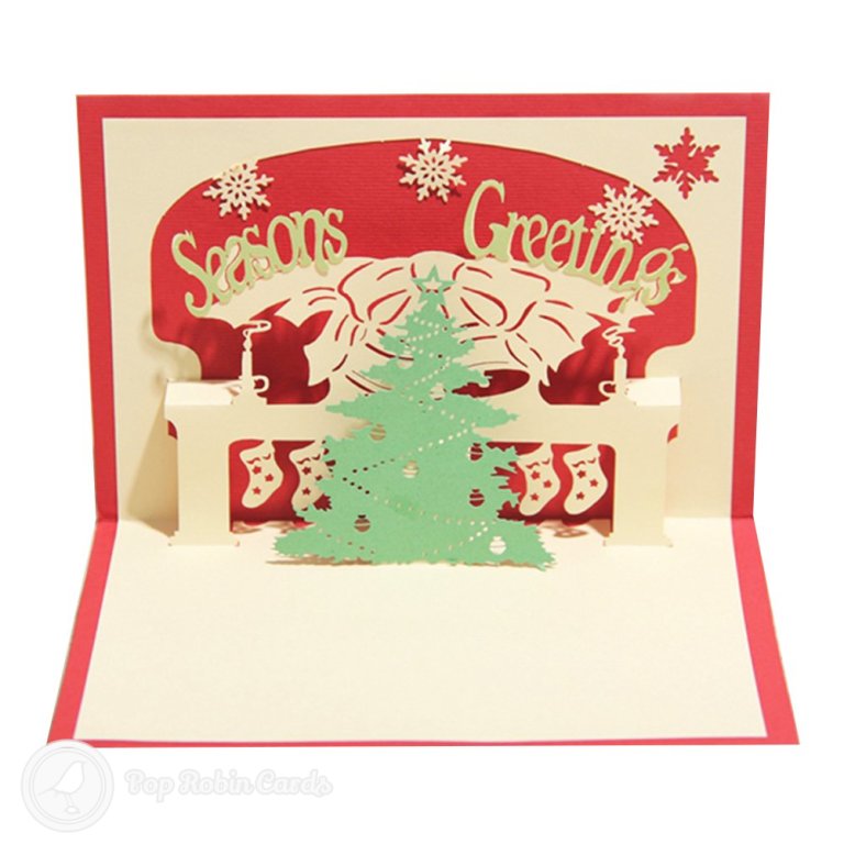 Pop Up Christmas Tree Cards | 3D Pop Up Cards