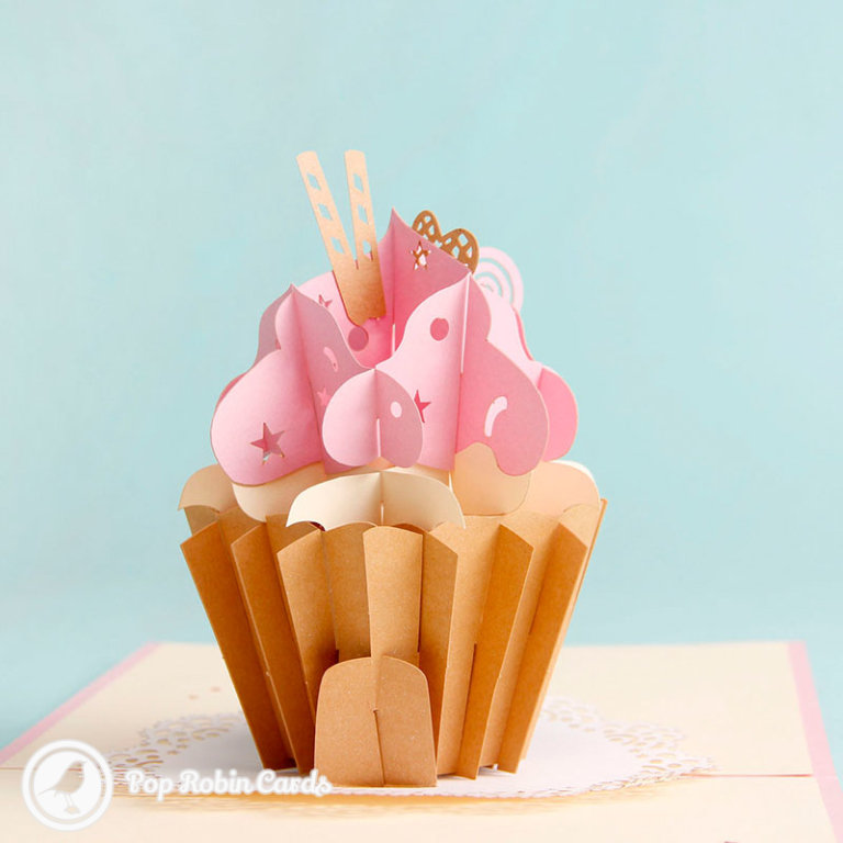 Pop Up Cake Cards | 3D Pop Up Cards | Pop Robin Cards UK