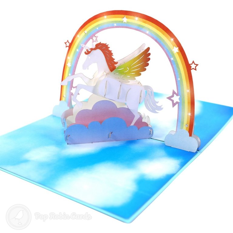 Pop Up Unicorn Cards | 3D Pop Up Cards | Pop Robin Cards UK