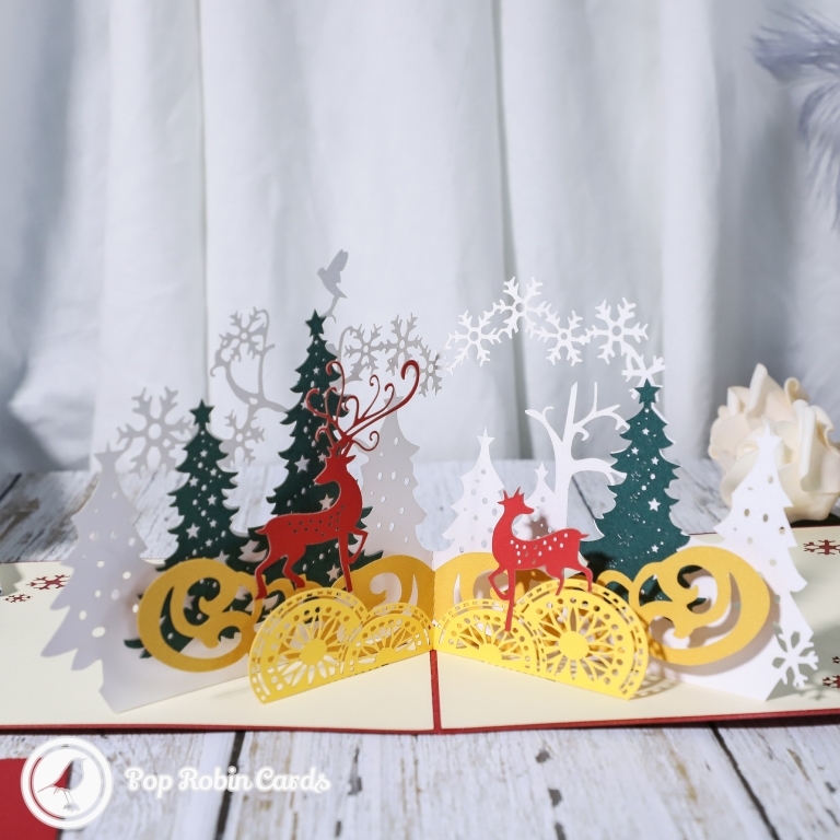 Pop Up Christmas Cards | 3D Pop Up Cards