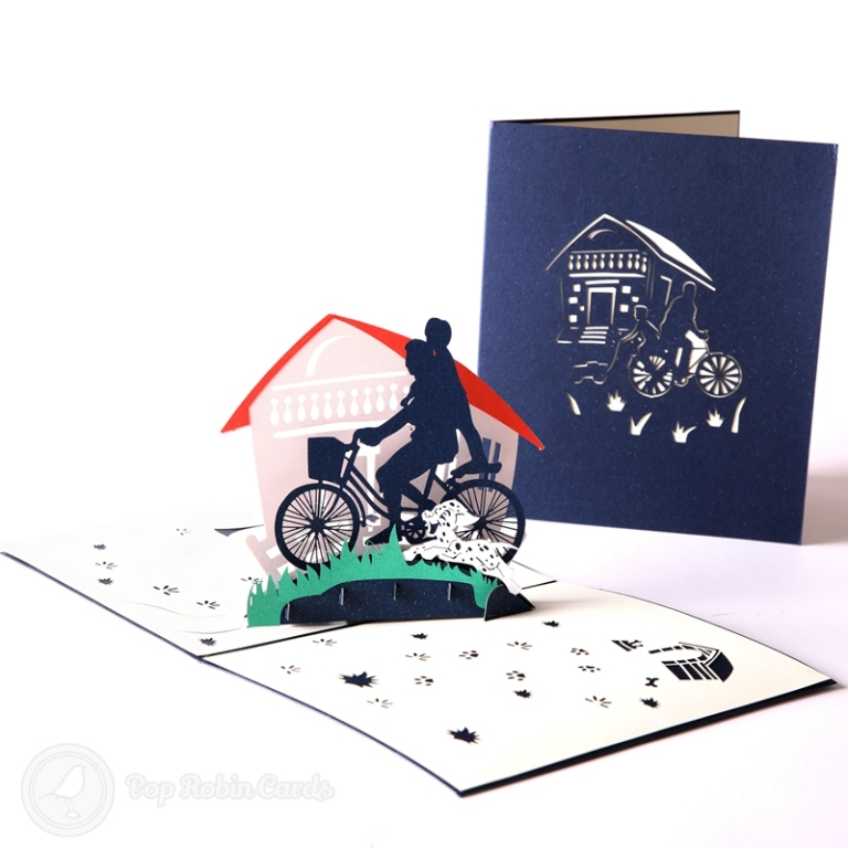 Pop Up Bike Cards | 3D Pop Up Cards | Pop Robin Cards UK