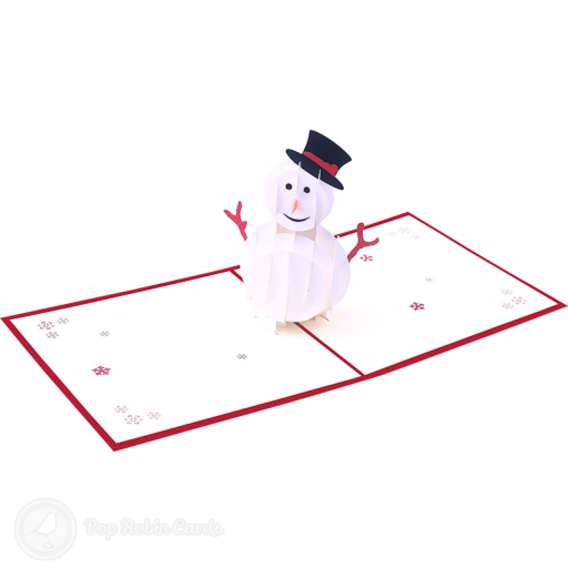 Merry Christmas Snowman 3D Pop Up Card | Pop Robin Cards UK