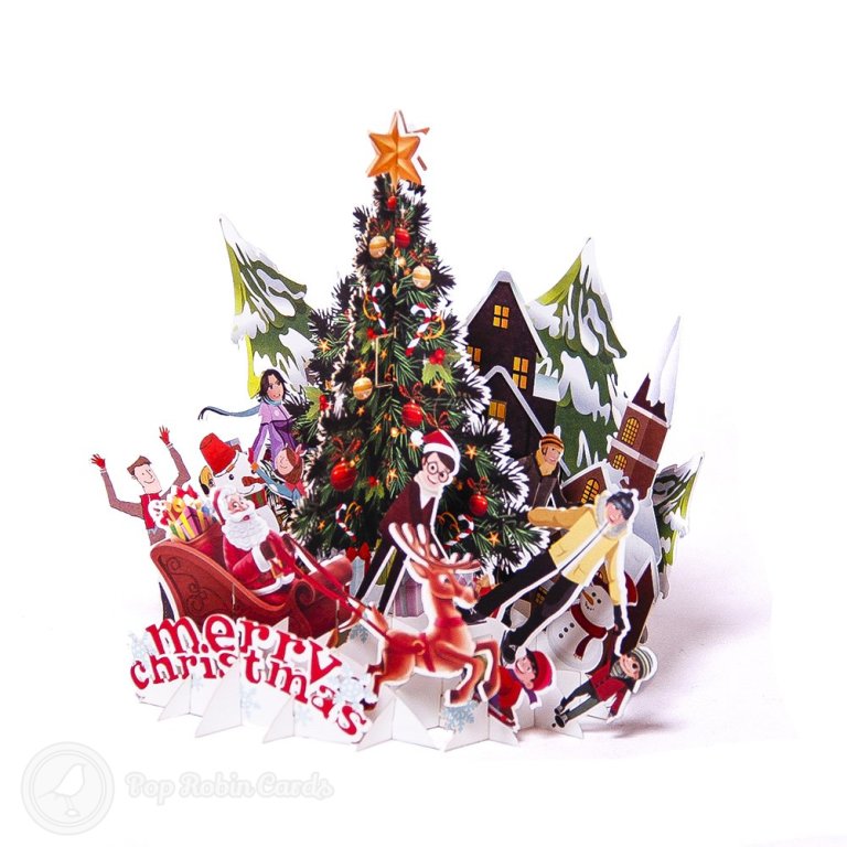 Pop Up Christmas Cards | 3D Pop Up Cards