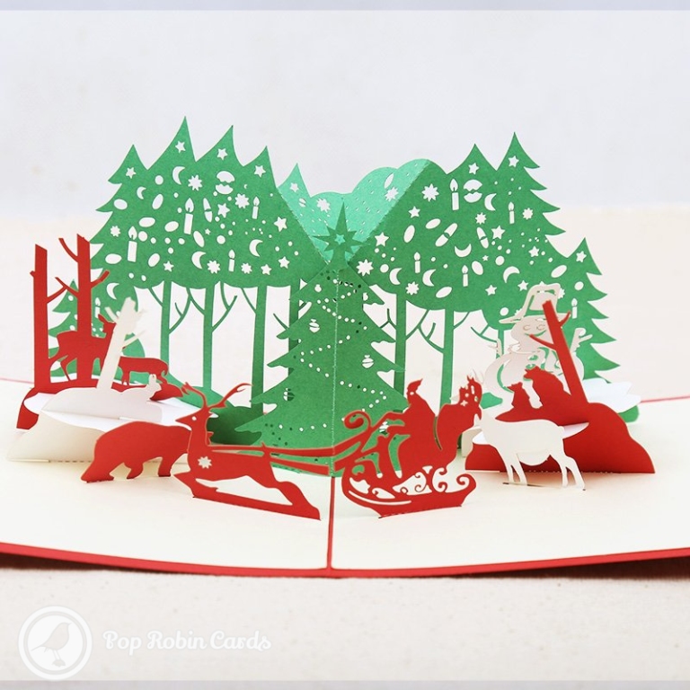 Pop Up Christmas Cards for Kid | 3D Pop Up Cards