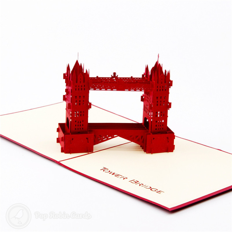 Tower Bridge Handmade 3D Pop-Up Card | Pop Robin Cards UK