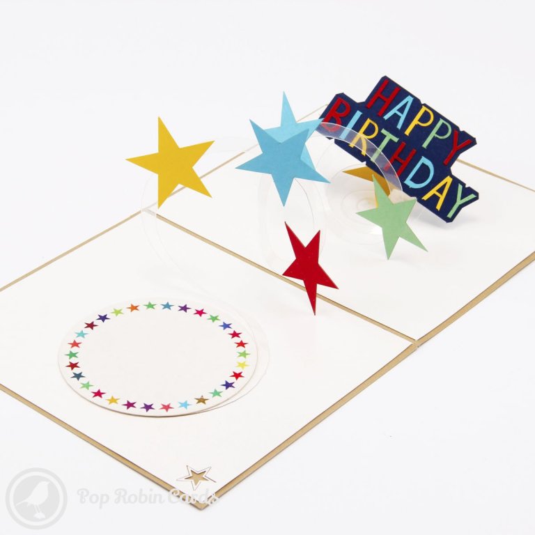 Pop Up Star Cards | 3D Pop Up Cards | Pop Robin Cards UK